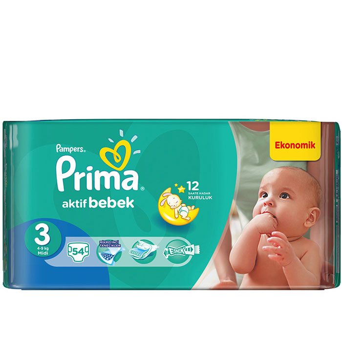 Pri̇ma Jumbo BabyDiaper No:3 54 – Semt Gıda