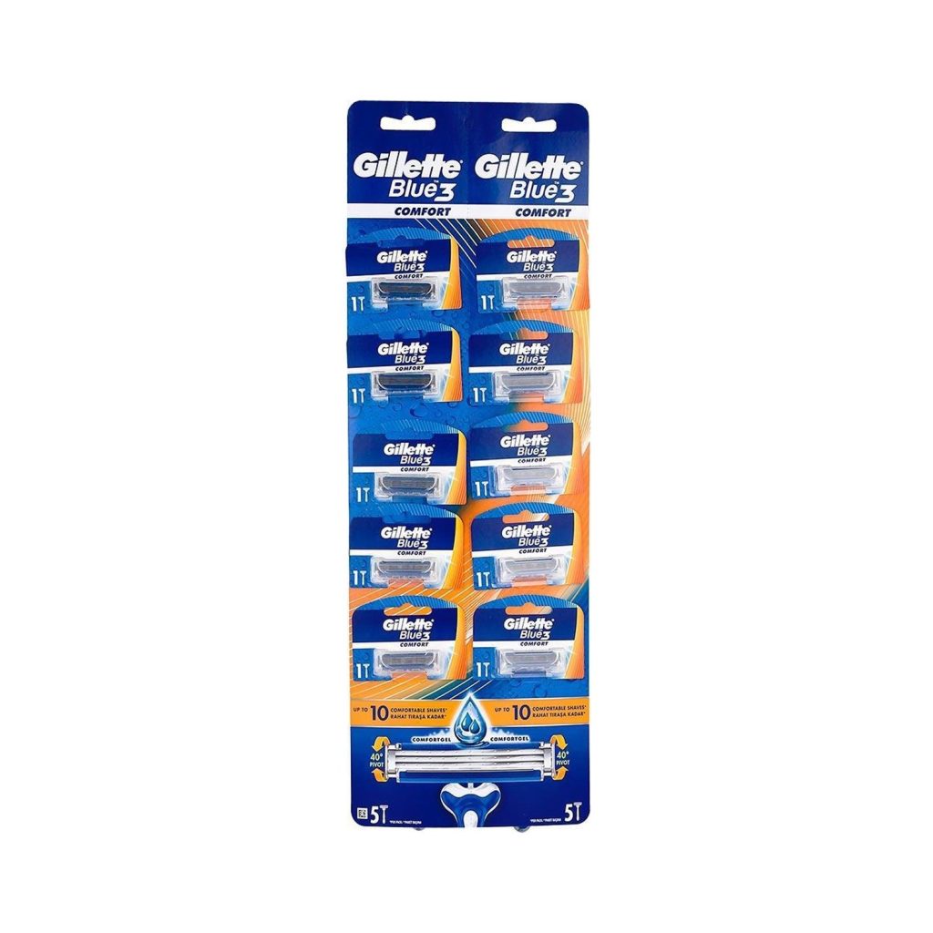 Gillette Blue 3 Color Chart 10 Pack x 12 Pieces – Semt Gıda